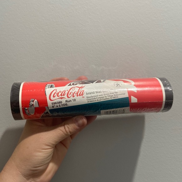 Coca Cola | Wall Decor | Vintage Roll Coca Cola Wallpaper Border 8 X 5 ...